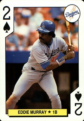 1991 U.S. Playing Cards All-Stars #2S Eddie Murray Los Angeles Dodgers ...