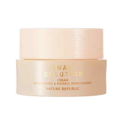 NATURE REPUBLIC Snail Solution Cream 52ml Moisturizing Cream Anti-Aging ...