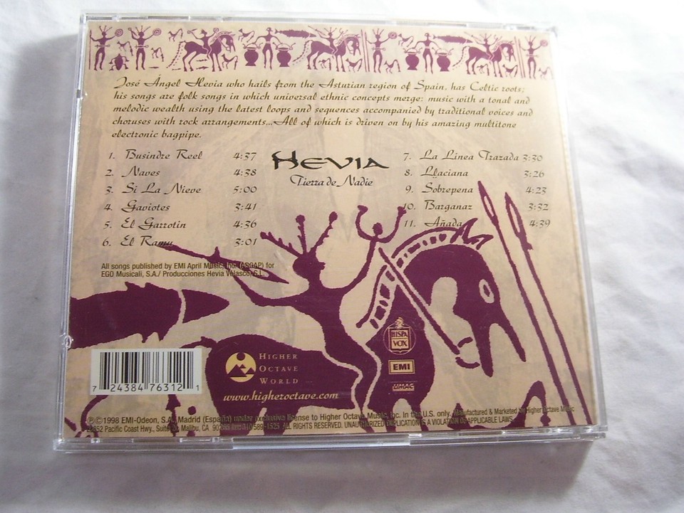 0724384763121 Hevia Tierra De Nadie Higher Octive World Audio CD ...