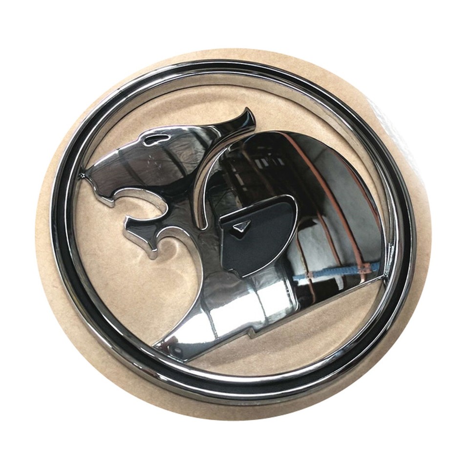Genuine HSV Chrome & Black Lion & Helmet Badge for VY VZ Maloo R8 ...