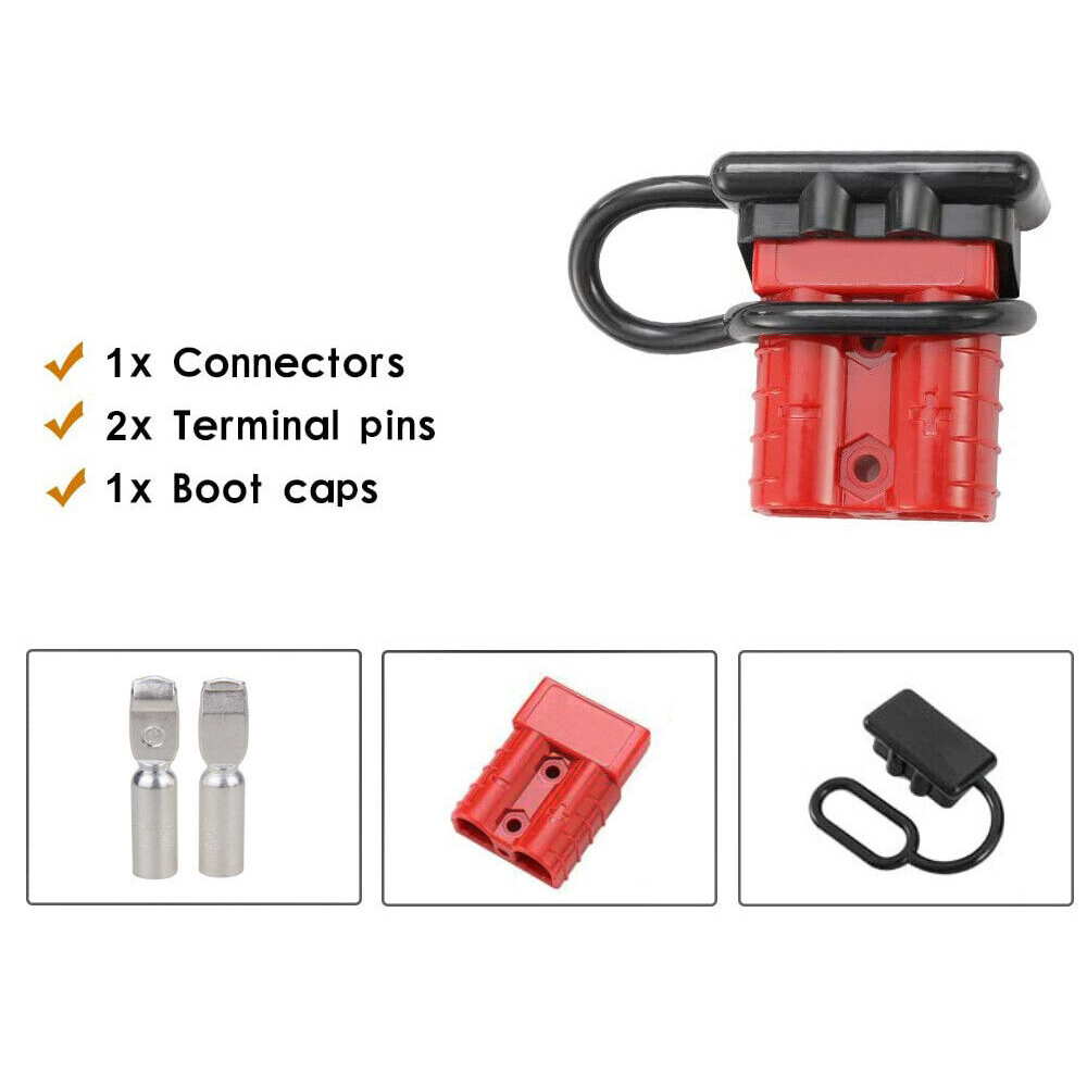 4x 50A 12V Car Battery Quick Connect Disconnect Power Wire Cable ...