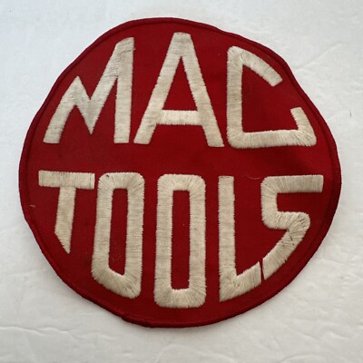 MAC Tools 6” Large Embroidered Sew On Patch From The 70s | eBay