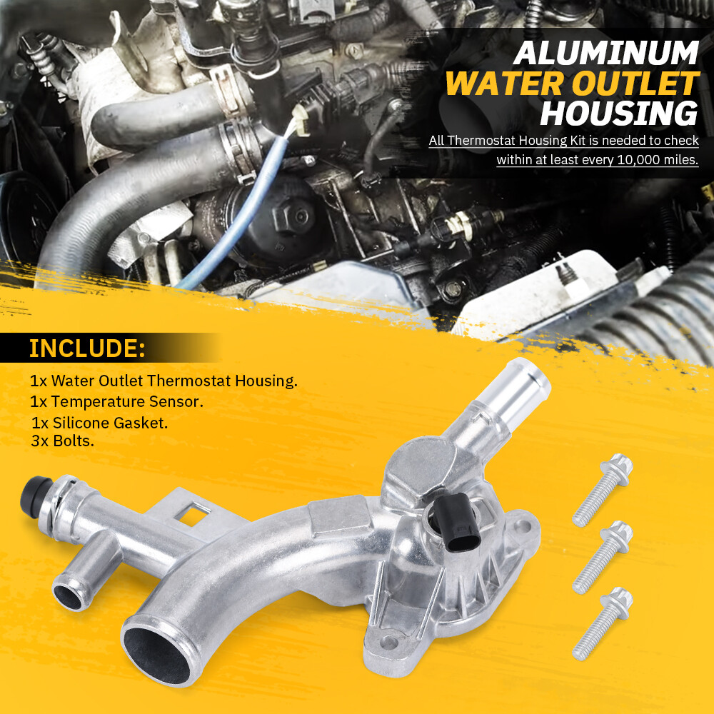 NEW Thermostat Housing Water Pump Outlet For Cruze Sonic Trax Encore 1 ...