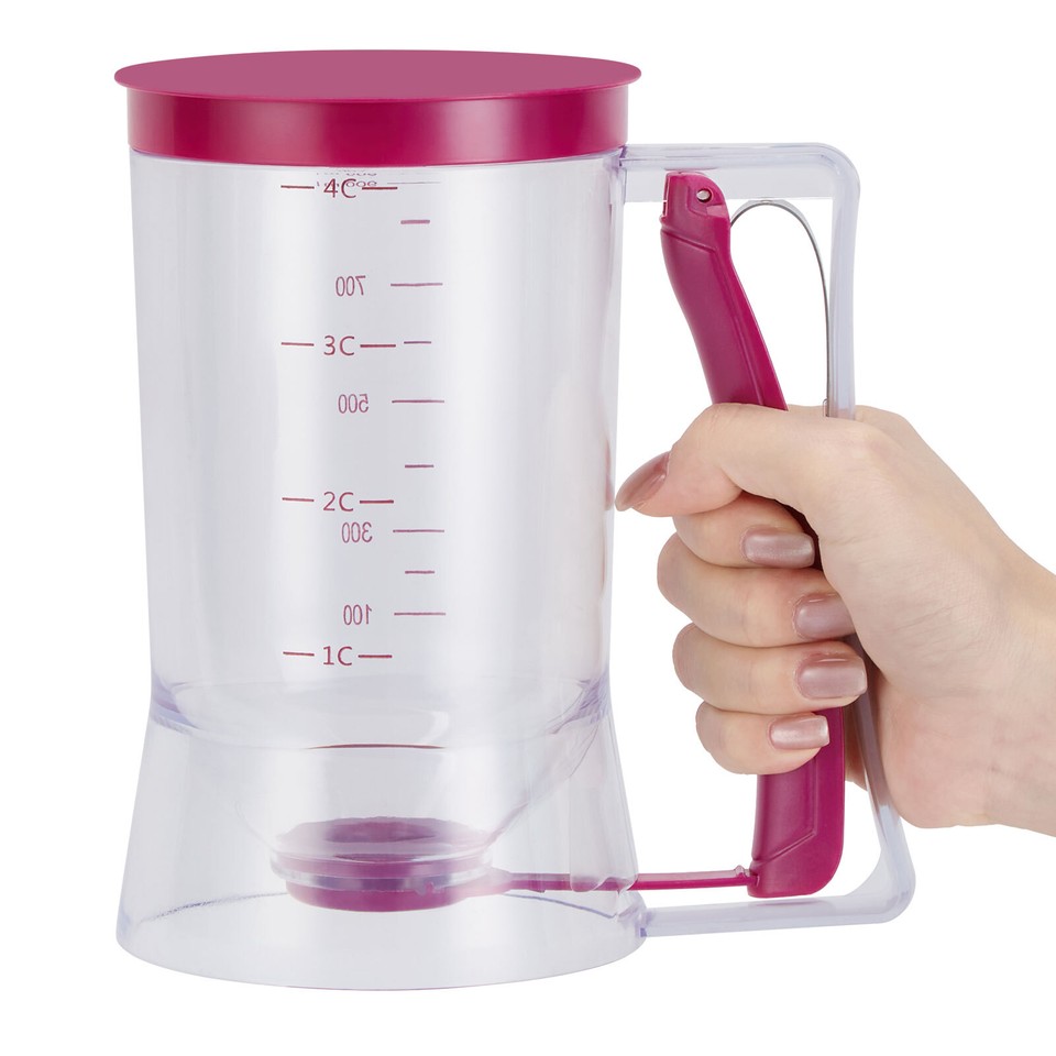 900ml Kitchen Batter Dispenser Muffin Cupcake Pancake Measuring Baking ...