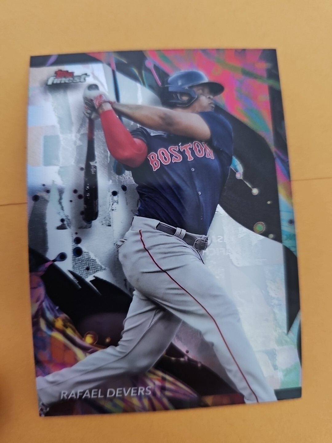 Rafael Devers topps Finest 2024 Refractor Uncommon Red Sox #187 | eBay
