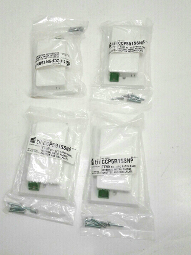 Tii Technology CCP5R1SSNP Fiber Optic Connection 1 Port SC-APC Patch Panel Qty 4 | eBay