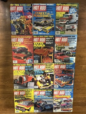 VINTAGE lot of 12 HOT ROD magazines ~ 1978 FULL YEAR | eBay
