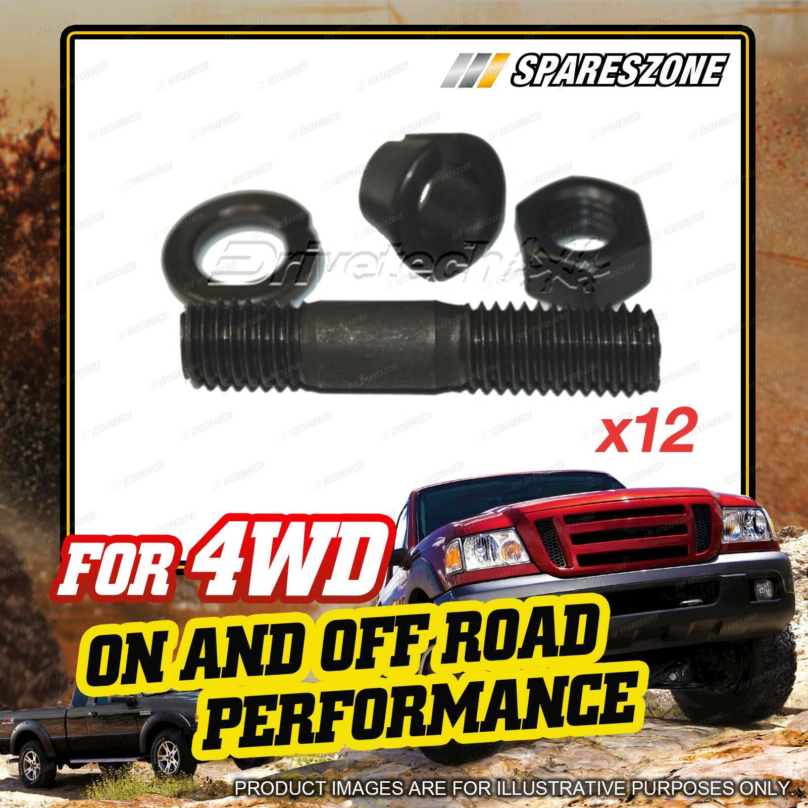 12 x Axle Rear Stud Kit Rear Hub for TOYOTA Landcruiser HJ45 1/75-7/80 ...