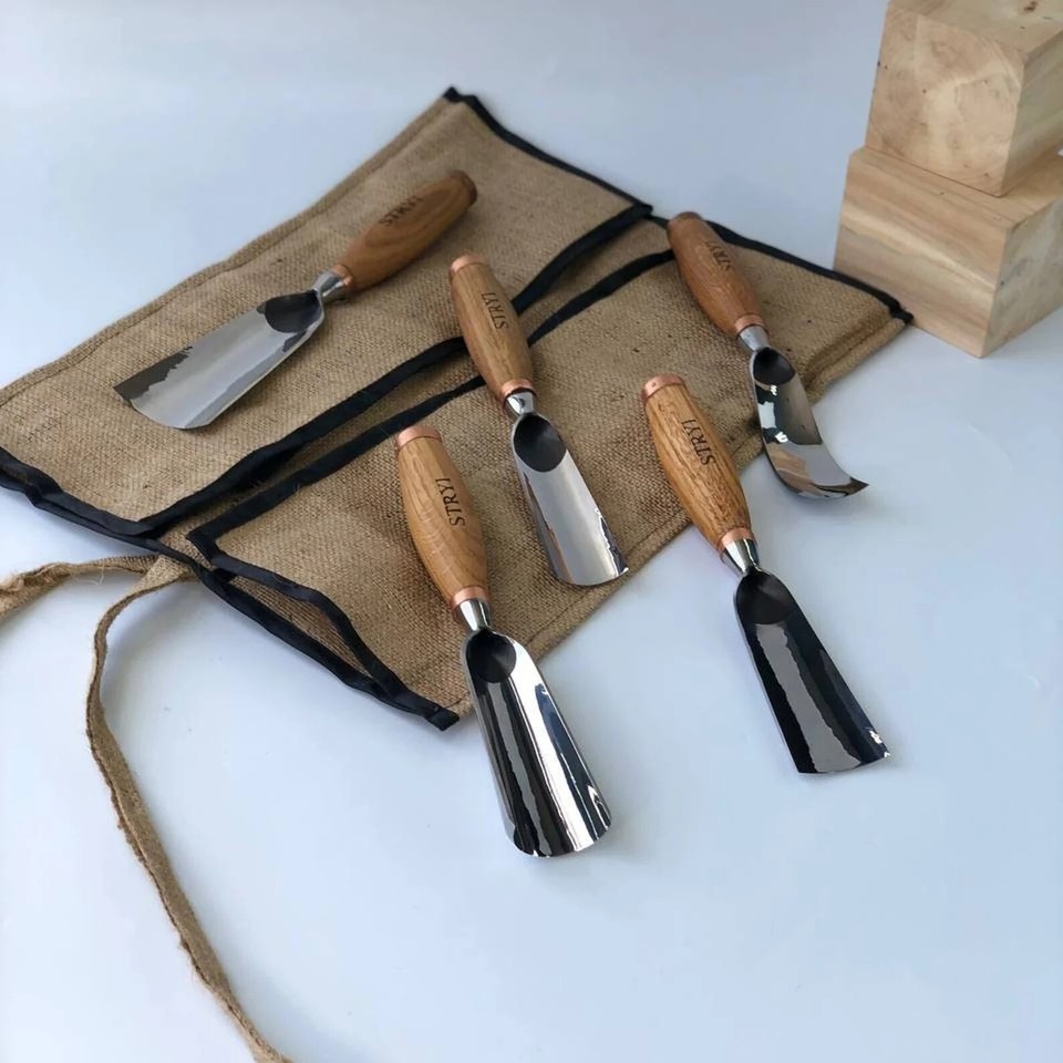 Sculpture chisels set, Woodworking tools, Forged carving tools, Large ...