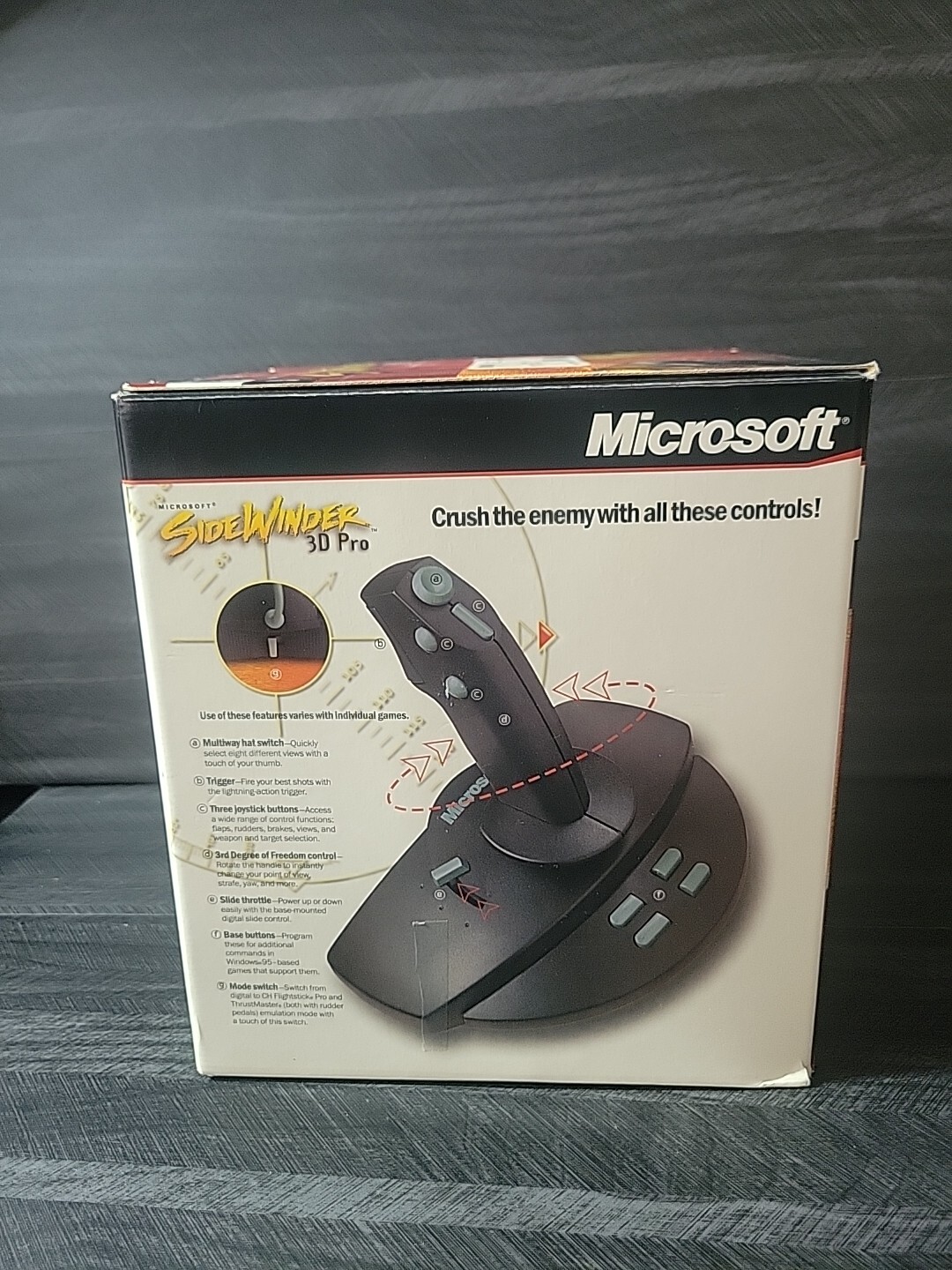 Microsoft SideWinder 3D Pro (32600007) Video Games Controller for sale ...
