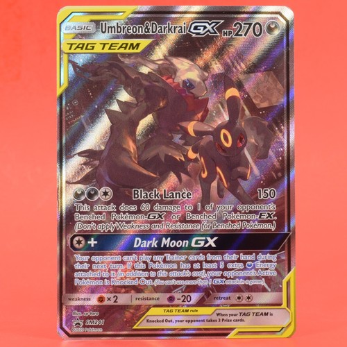 Pokemon TCG English Card Sun & Moon Promo Umbreon Darkrai GX SM241 Full ...