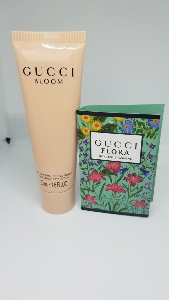 Gucci Bloom Perfumed Body Lotion 1.6 oz / 50 mL Travel Size + Gucci ...