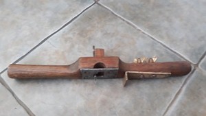 ANTIQUE WOODEN GRANNIES TOOTH ADJUSTABLE ROUTER PLANE SHEFFIELD BLADE ...
