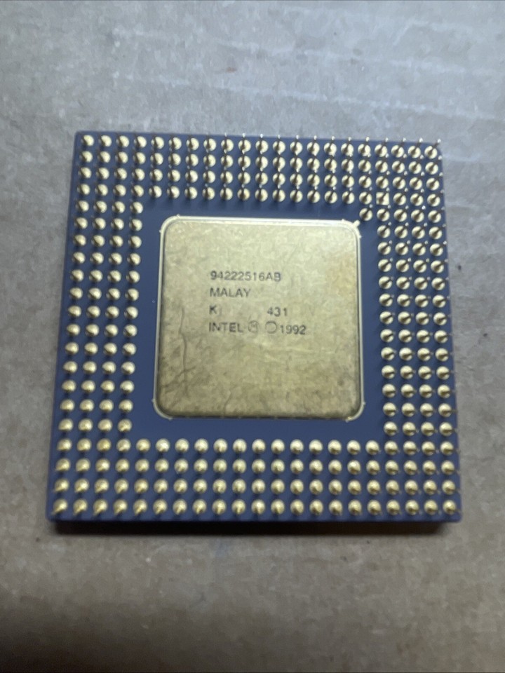 Intel Pentium 60 A80501-60 SX835 "processor" rare vintage CPU GOLD | eBay