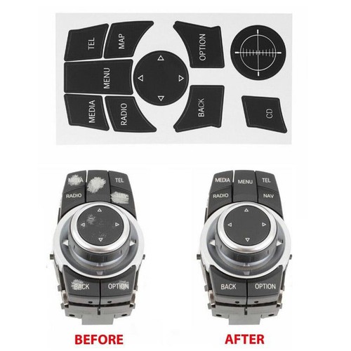 For 2009-2011 BMW 3 Series E90 E93 iDrive Car Button Decal Sticker ...