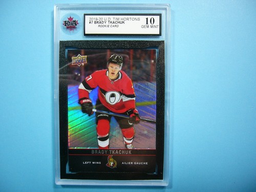 2019/20 UPPER DECK TIM HORTONS NHL CARD #7 BRADY TKACHUK ROOKIE RC KSA ...