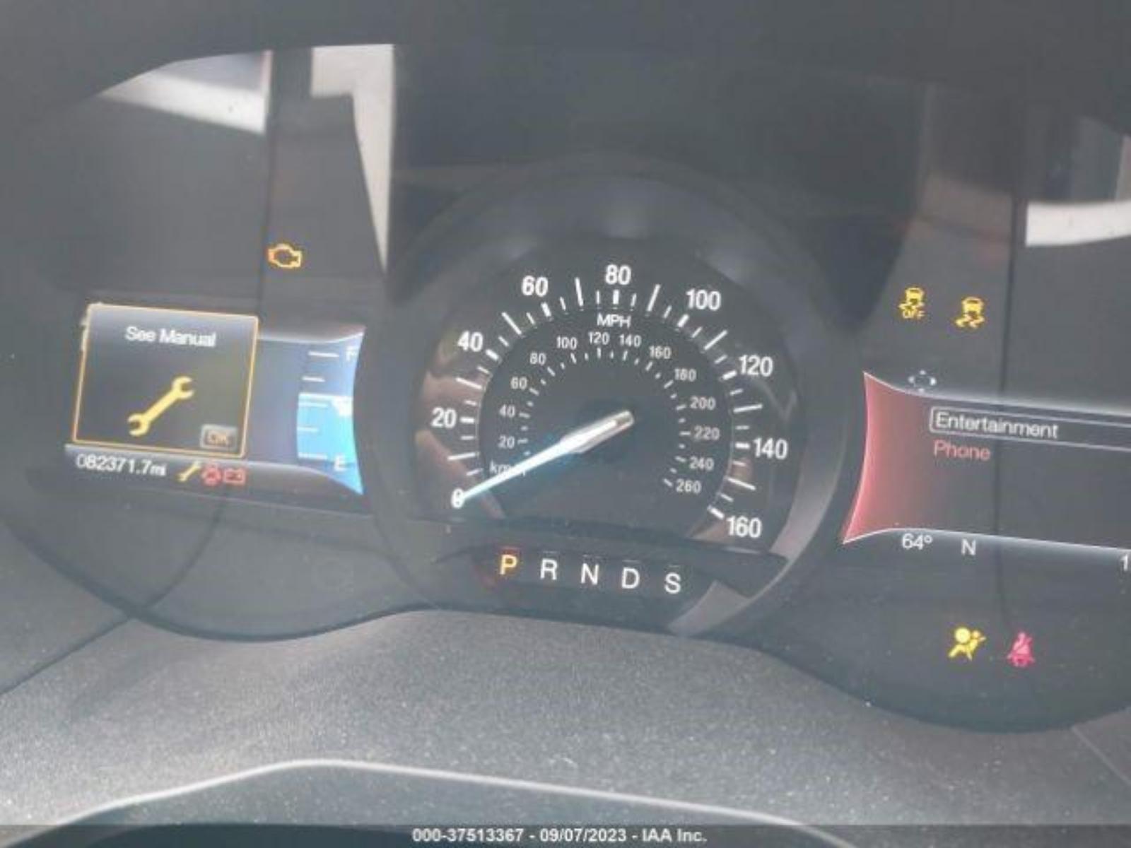 FORD EDGE Speedometer (cluster), MPH, two 4.2" LCD displays in cluster ...