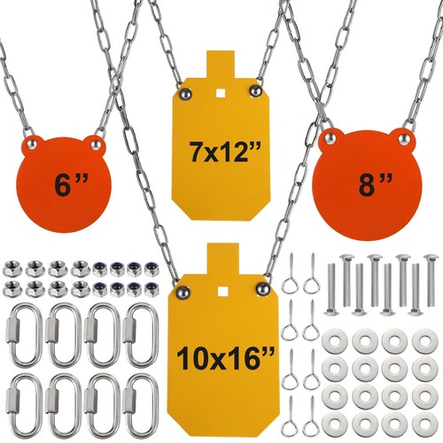 AR500 Steel Targets with Gong Mounting Kit Hostage Reactive Shooting ...