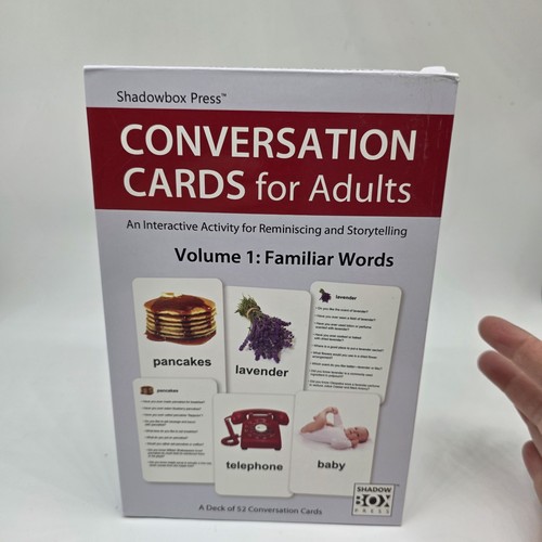 Conversation Flash Cards For Adults, Familiar Words: Dementia ...