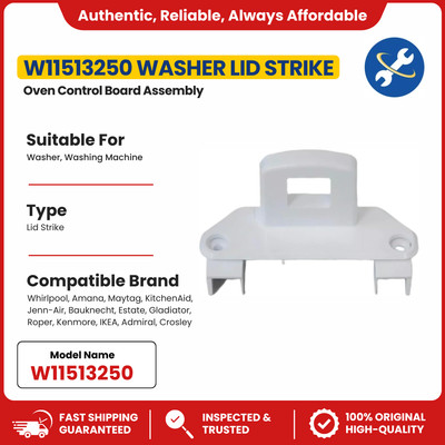 W11513250 Washer Lid Strike For Whirlpool Replacement W11391550 Washer ...
