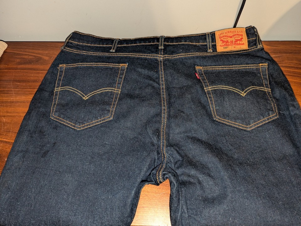 Levi's NOWT Men's 550 Relaxed Stretch Tapered Leg Jeans 42x 34 ...