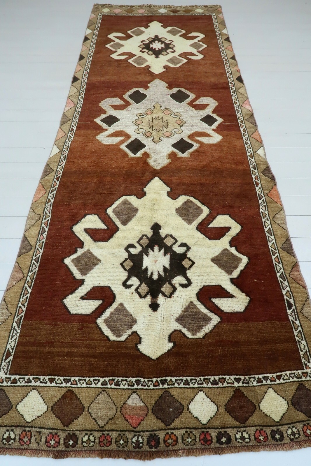 Vintage Turkish Carpet Runner, Hallway Rug, Aisle Rug, Long Stairs Rug ...