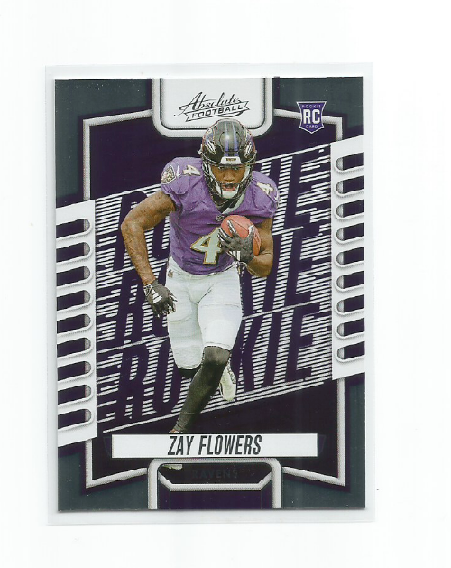 ZAY FLOWERS (Baltimore Ravens) 2023 PANINI ABSOLUTE ROOKIE CARD #111 | eBay