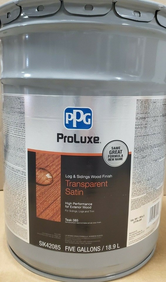 PPG Proluxe (Sikkens) Cetol Log and Siding 5 Gallon ( 6 Colors ...
