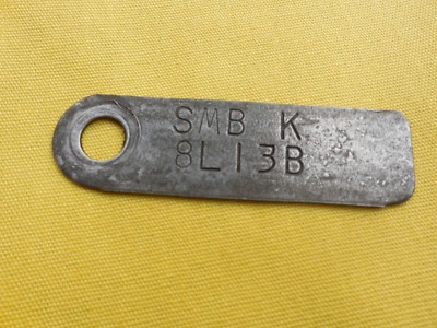 68,Shelby,Mustang,Cougar,Power Steering Box Identification Tag SMB K ...