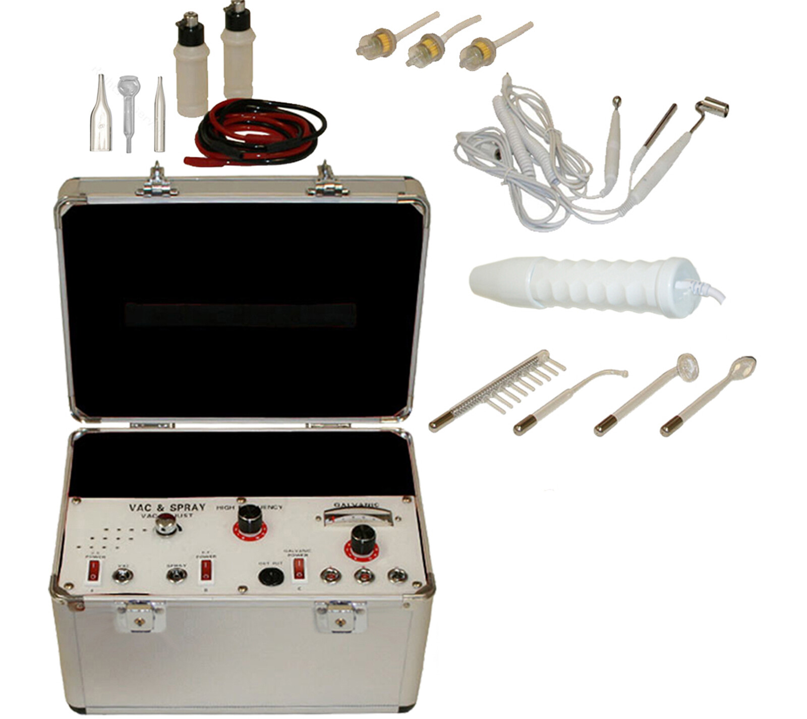 Multi-Function Galvanic High Frequency Vacuum Facial Machine Spa Salon ...