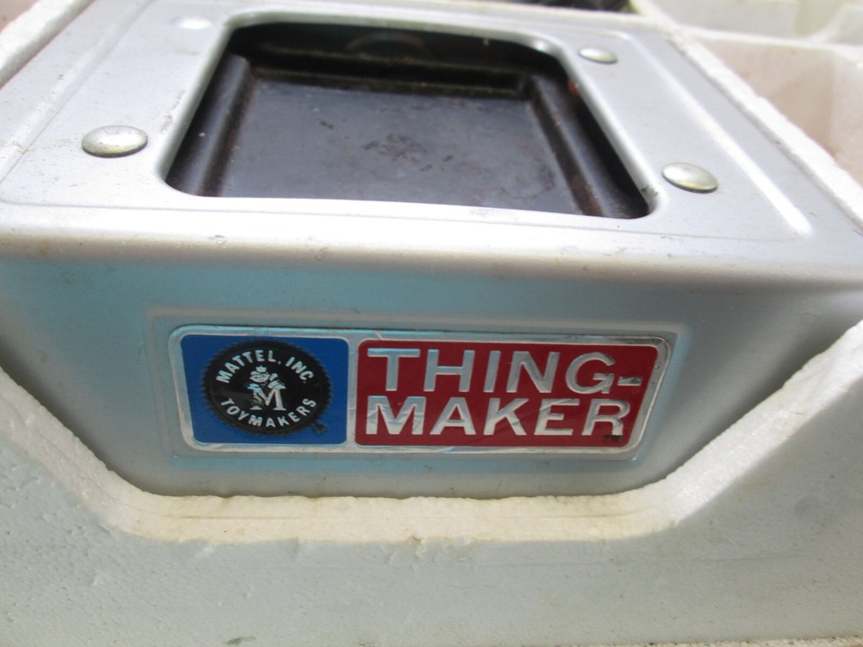 Vintage 1960's Mattel Fright Factory Thingmaker set w/heater (works) | eBay