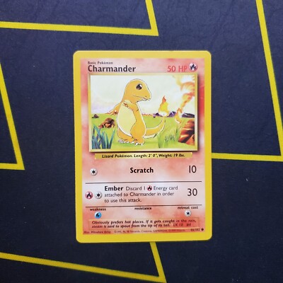 Pokémon TCG Charmander Base Set 46/102 Regular Unlimited Common | eBay