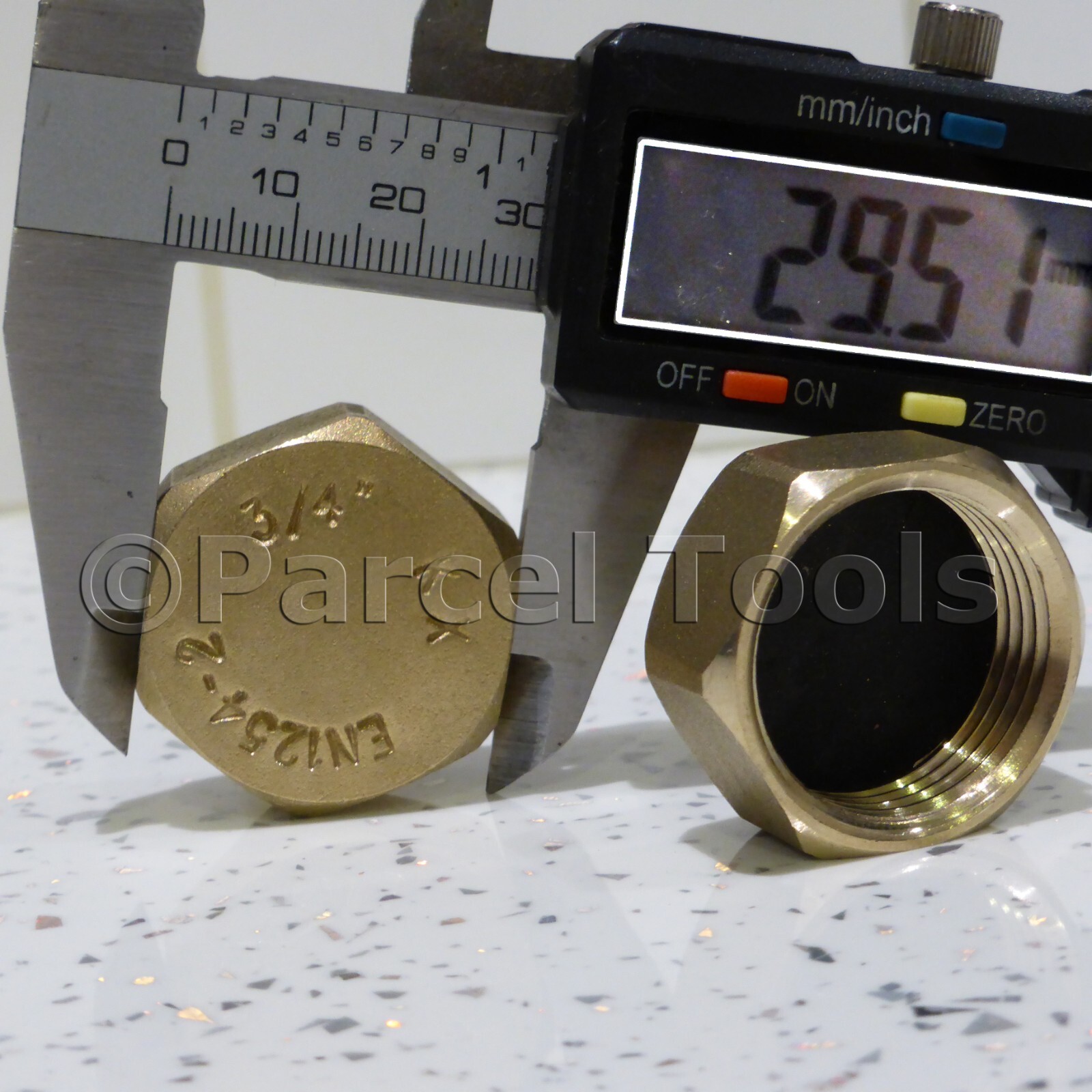 ¾" BSP Hex Nut STOP END CAP Valve Blanking Dishwasher Washing Machine 3 ...