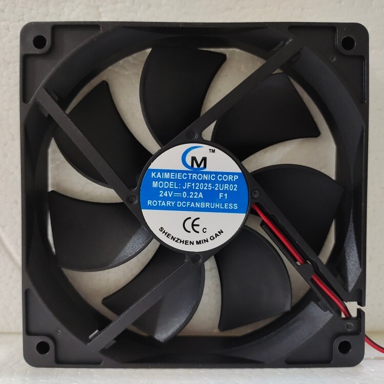 1 pcs MIN GAN Fan JF12025-2UR02 DC24V 0.22A 12025 12CM 2 Wire cooling ...
