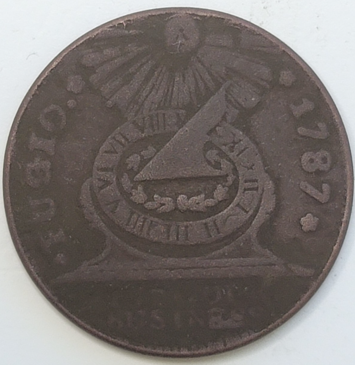 1787 FUGIO CENT Colonial Ben Franklin American Revolution Copper United ...