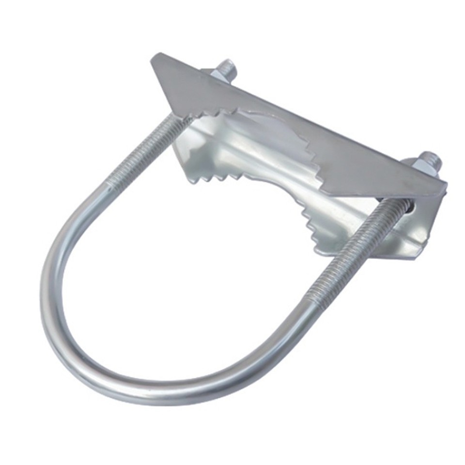 Secure Heavy Duty Antenna Mast Clamp Mounting Bracket for Round Pipe ...