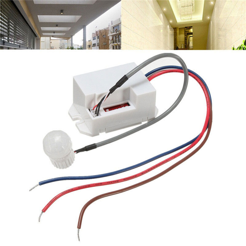 360° Mini Recessed PIR Occupancy Motion Sensor Detector Light Switch ...