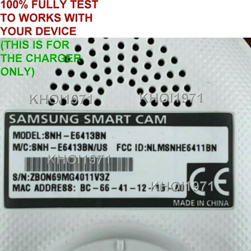 WALL AC power adapter for Samsung SmartCam SNH E6413BN wireless ...