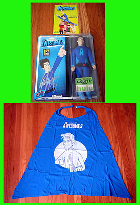 THE AWESOMES Prock sdcc 2014 hulu Exclusive Signed Action Figure SETH ...