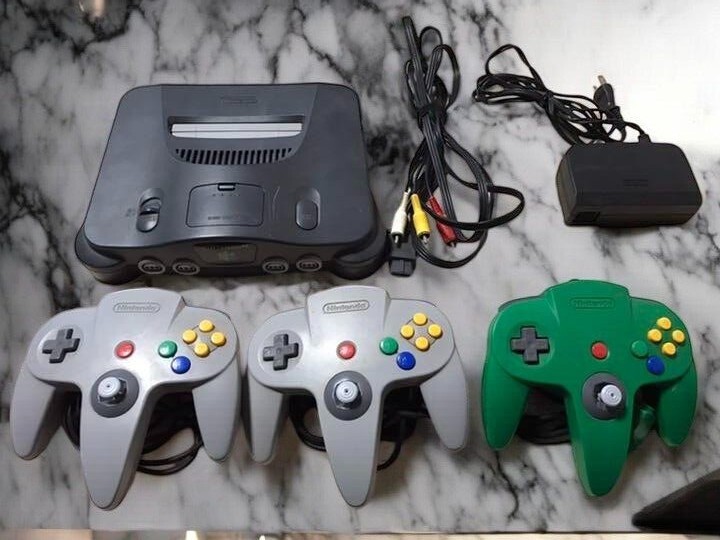 N64 Nintendo 64 console Black select option Bundle Used Region free ...