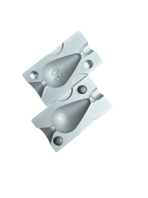 Lead fishing weight molds. Fishing aluminum mold a Drop 60 g. 2,11 oz. | eBay