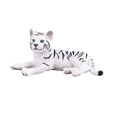 Mojo WHITE TIGER CUB Wild zoo animals play sat model figure toys ...
