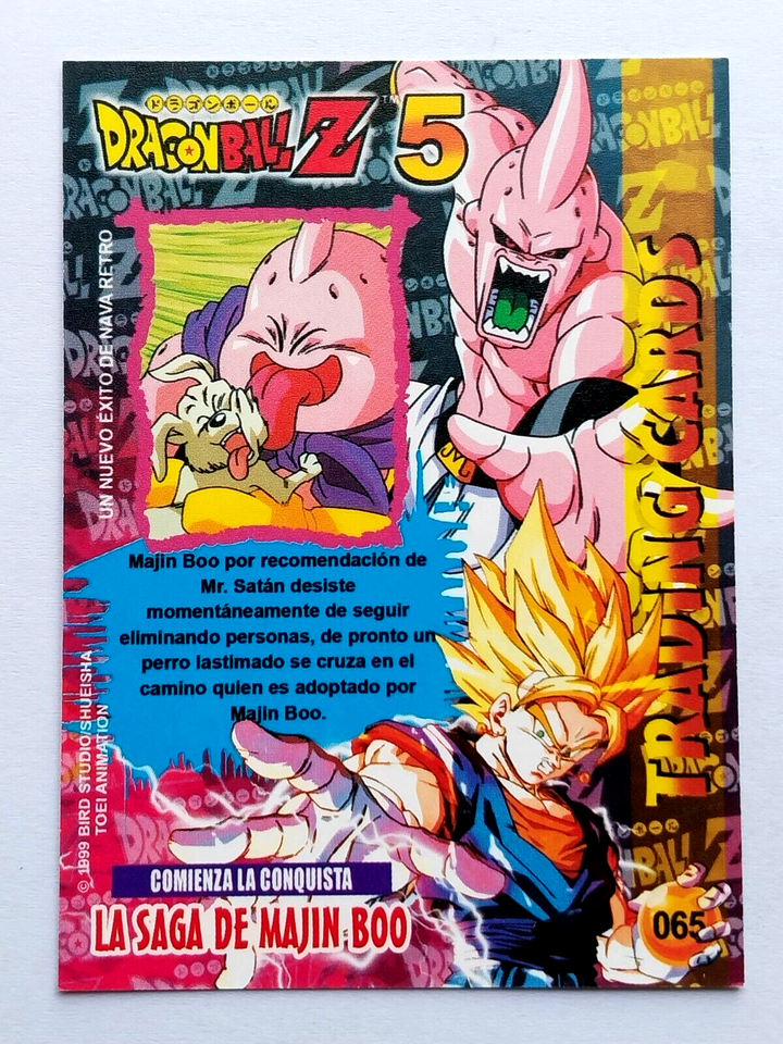 2023 CARD DRAGON BALL Z5 #065 BEE & MAJIN BOO TCG PERU Edition Dog DBZ ...