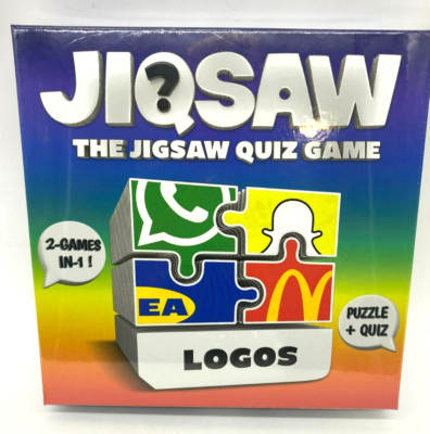 Jigsaw The Jigsaw Quiz Game Logos 2 Games In-1 Ages 6-99 YJN001 NG ...