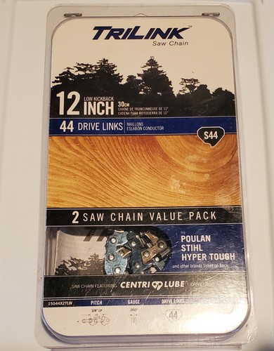 McCullough Poulan Echo Chainsaw Chains TRI-Link S44 .050 12" Saw Chain ...