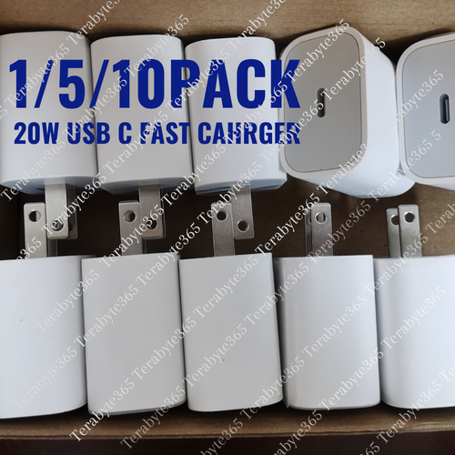 1-10 Lot 20W PD USB-C Fast Charger Adapter Type C Cube For iPhone 15/14 ...