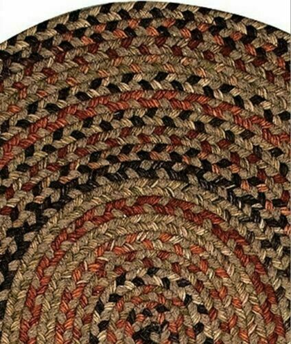 Capel Rugs Manchester Wool Country Casual Braided Area Rug Chestnut ...