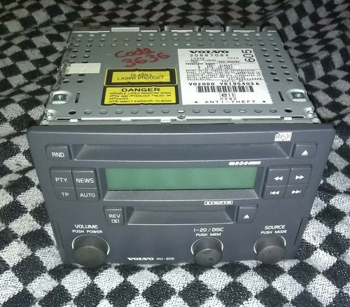 Volvo S40 I 2000 - 2004 CD Radio Head Unit HU-605 30887084 - WITH CODE ...