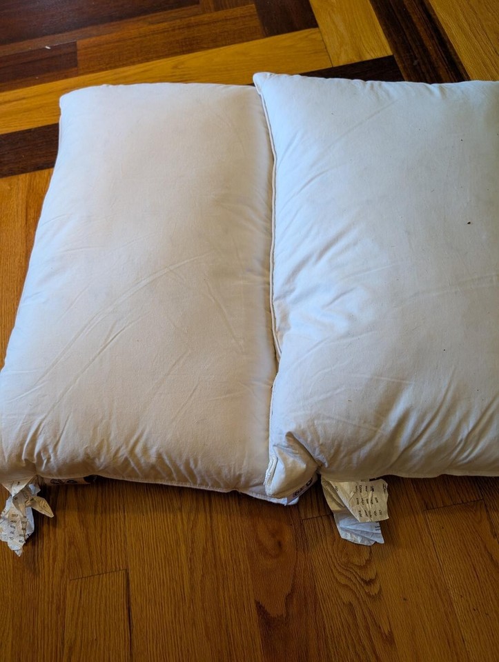 marriott goose down feather bed pillows queen 2 pack free shipping | eBay