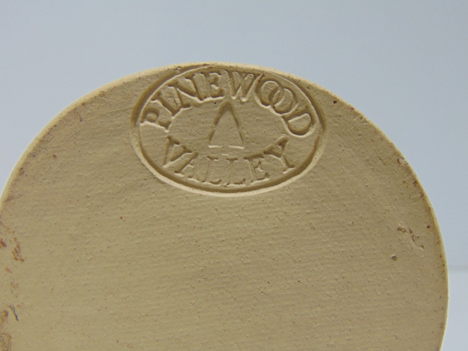 Pinewood Valley Clay Pottery Jar Natural With Blue Heart | eBay